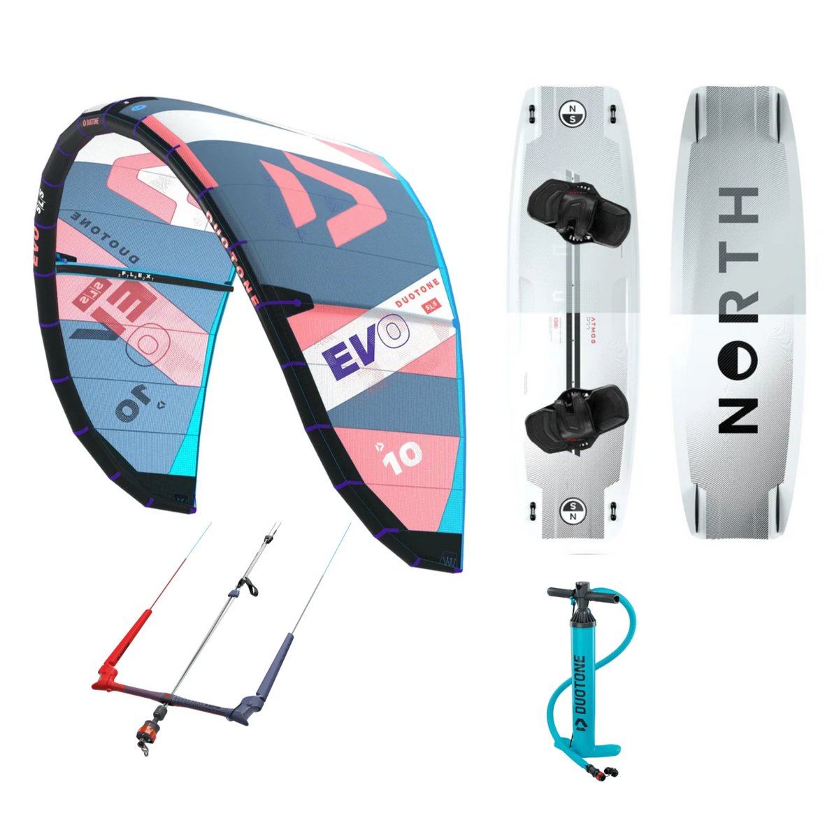 Duotone Evo SLS Kiteboarding Package — Force Kiteboarding
